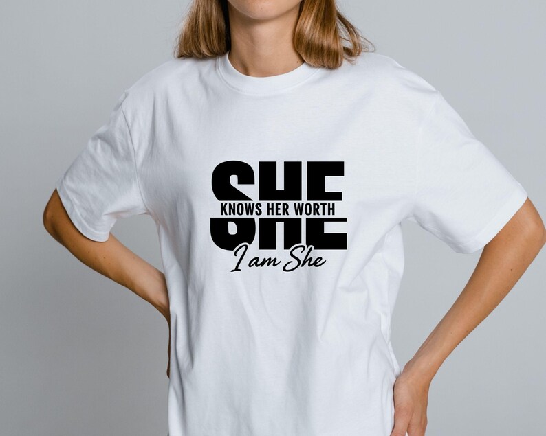 She Knows Her Worth SVG, Woman Empowerment Design (digital Download) - Etsy