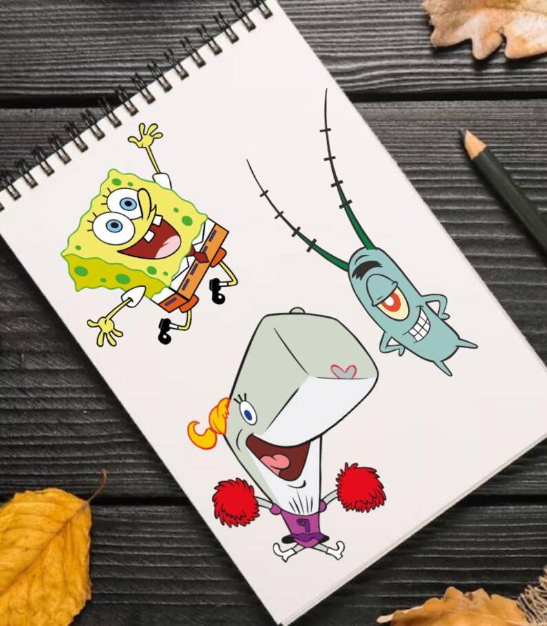 Spongebob Svg- Spongebob Png- Spongebob- Digital Stickers- Digital ...
