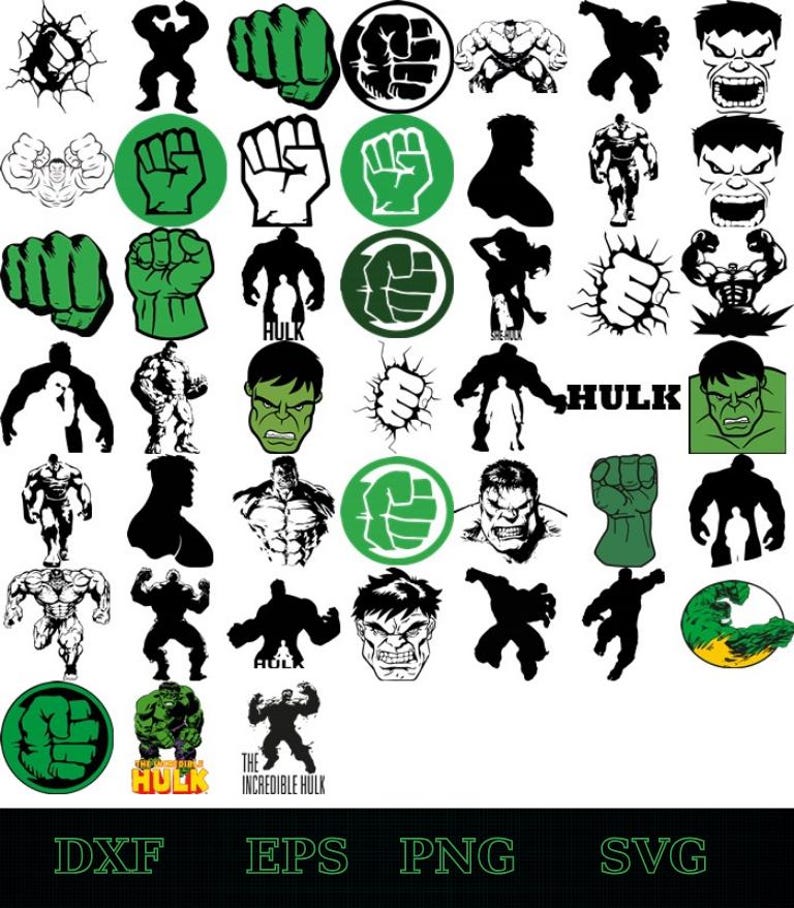 Hulk Svg- Hulk Png- Hulk Eps- Hulk Dxf- Hulk- Digital Files- Digital ...