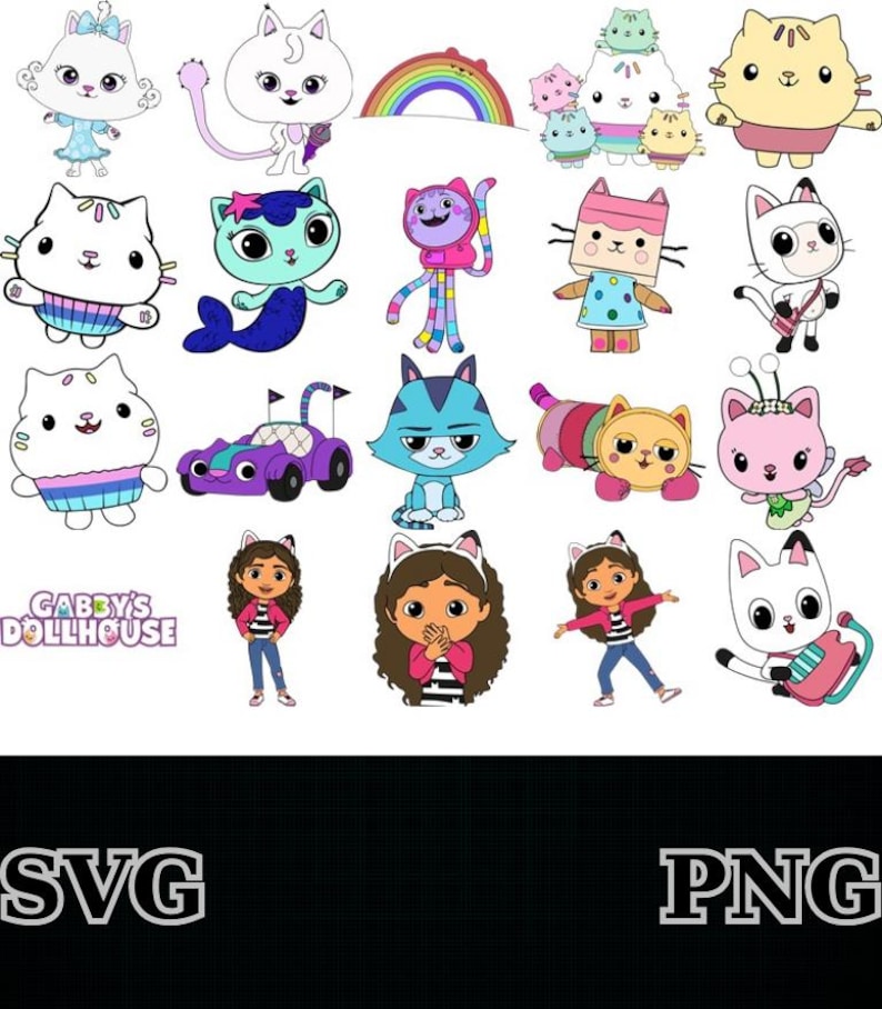 Gabby Dollhouse Svg- Gabby Dollhouse Png- Gabbydollhouse- Digital Files ...