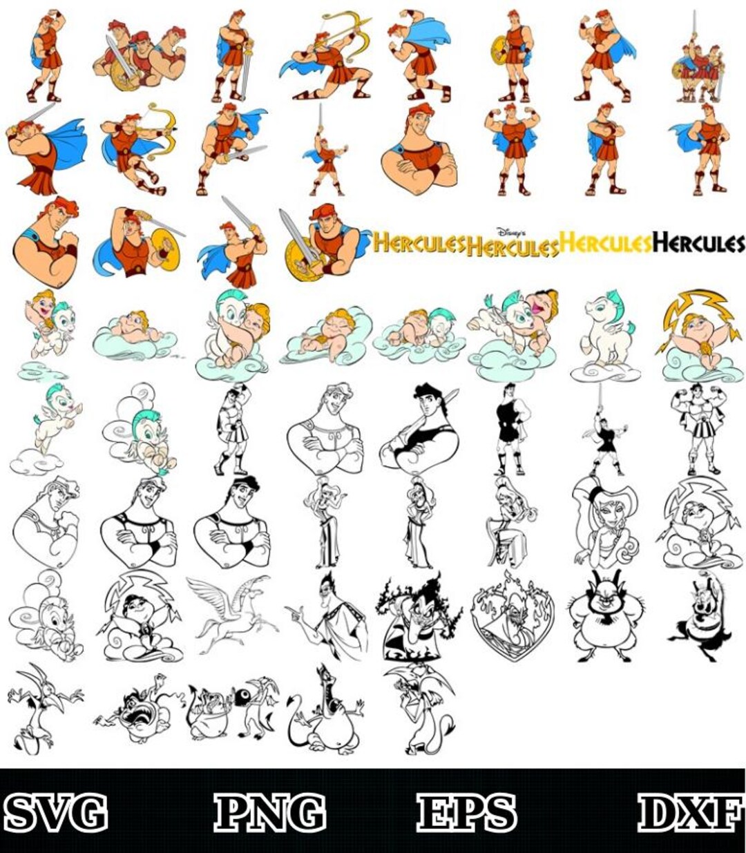 Hercules Svg- Hercules Png- Hercules Eps- Hercules Dxf- Hercules ...
