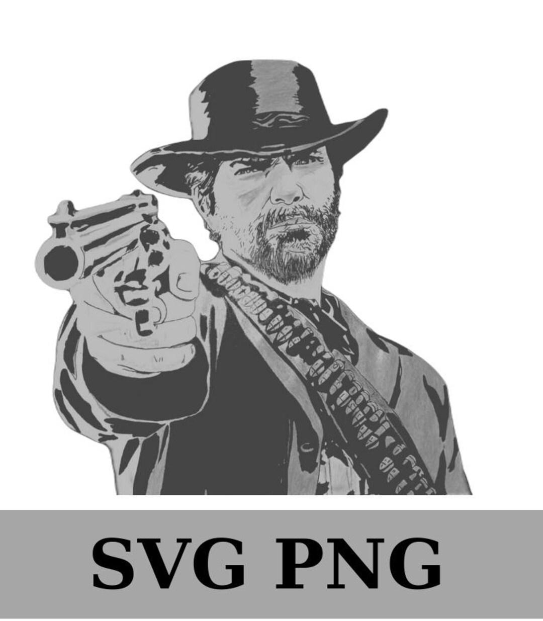Arthur Morgan Svg- Arthur Morgan Png- Arthur Morgan- Digital Files ...