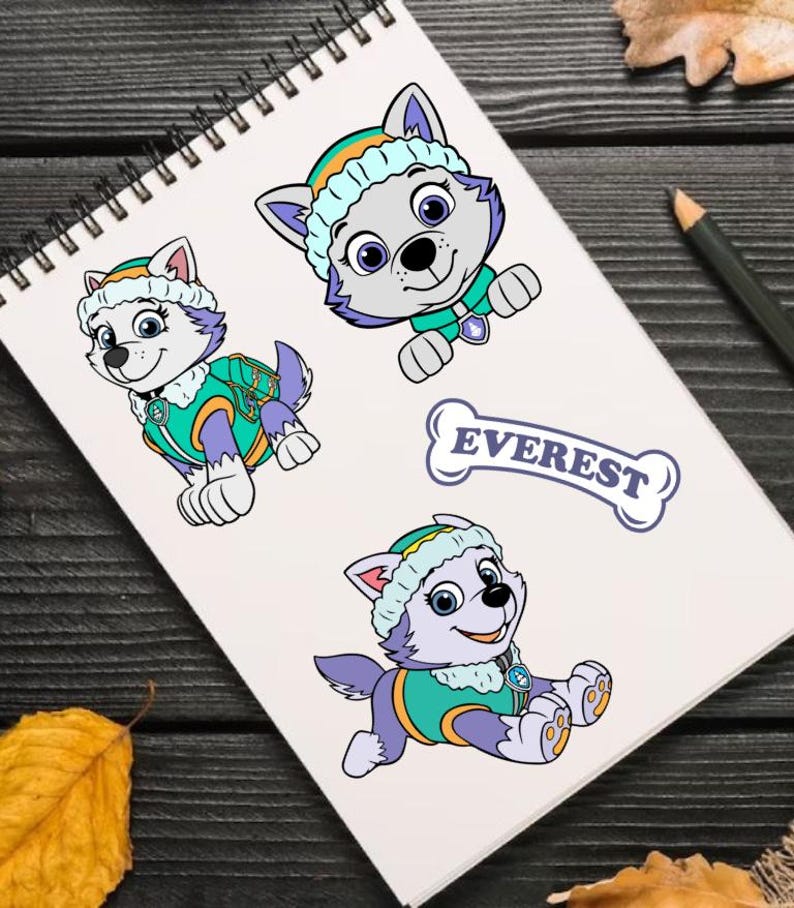 Paw Patrol Everest Digital Files- Paw Patrol Everest Digital Prints ...