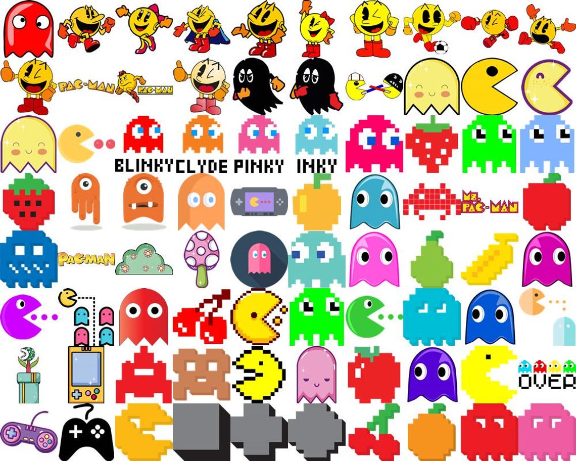 Pacman- Digital Files- Pacman Digital Prints- Pacman Digital Download ...