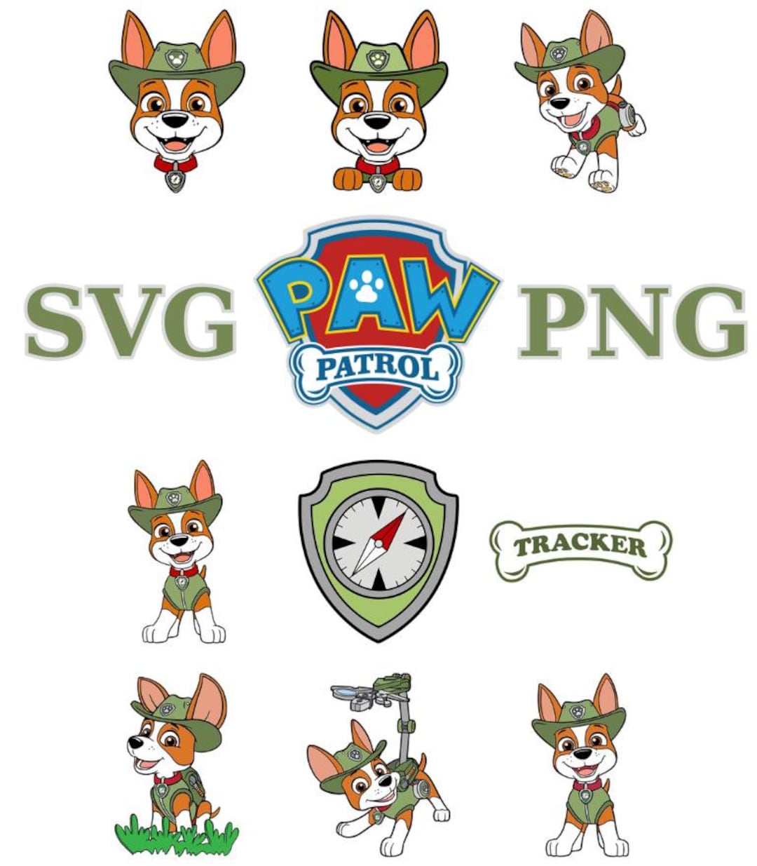 Paw Patrol Tracker Digital Files- Paw Patrol Tracker Digital Prints ...