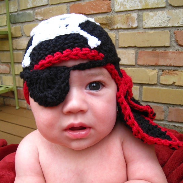 Crochet Pirate Hat - Etsy