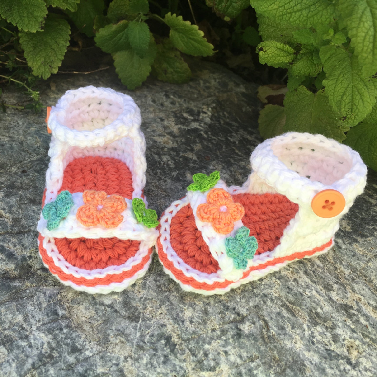 Crochet PDF Pattern: Baby Roman Sandal, 2 Sizes, 0-9 Months, 9-months ...
