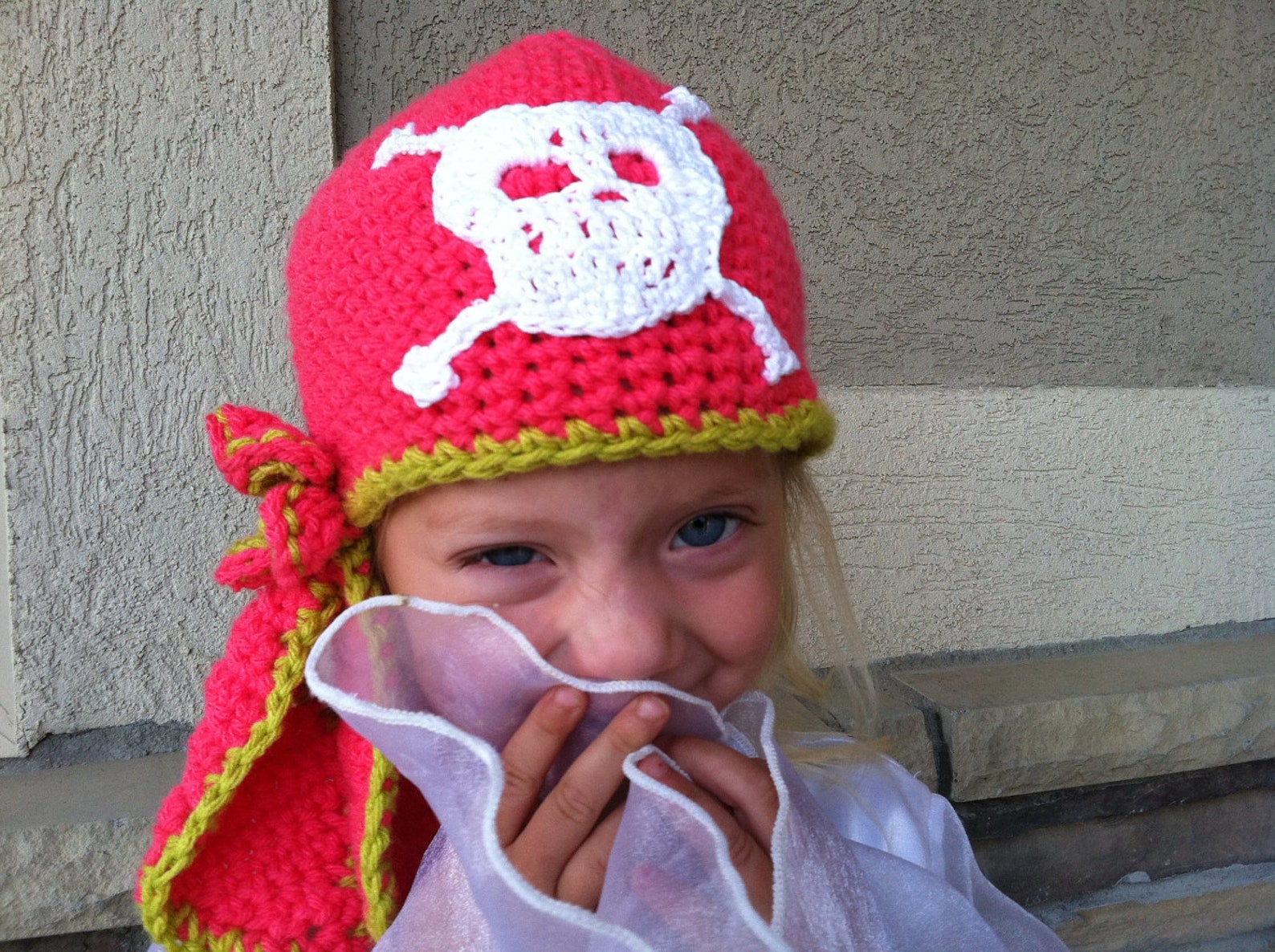 CROCHET PATTERN - Hat, Pink Pirate Hat, Bandana and Flower PDF Pattern ...