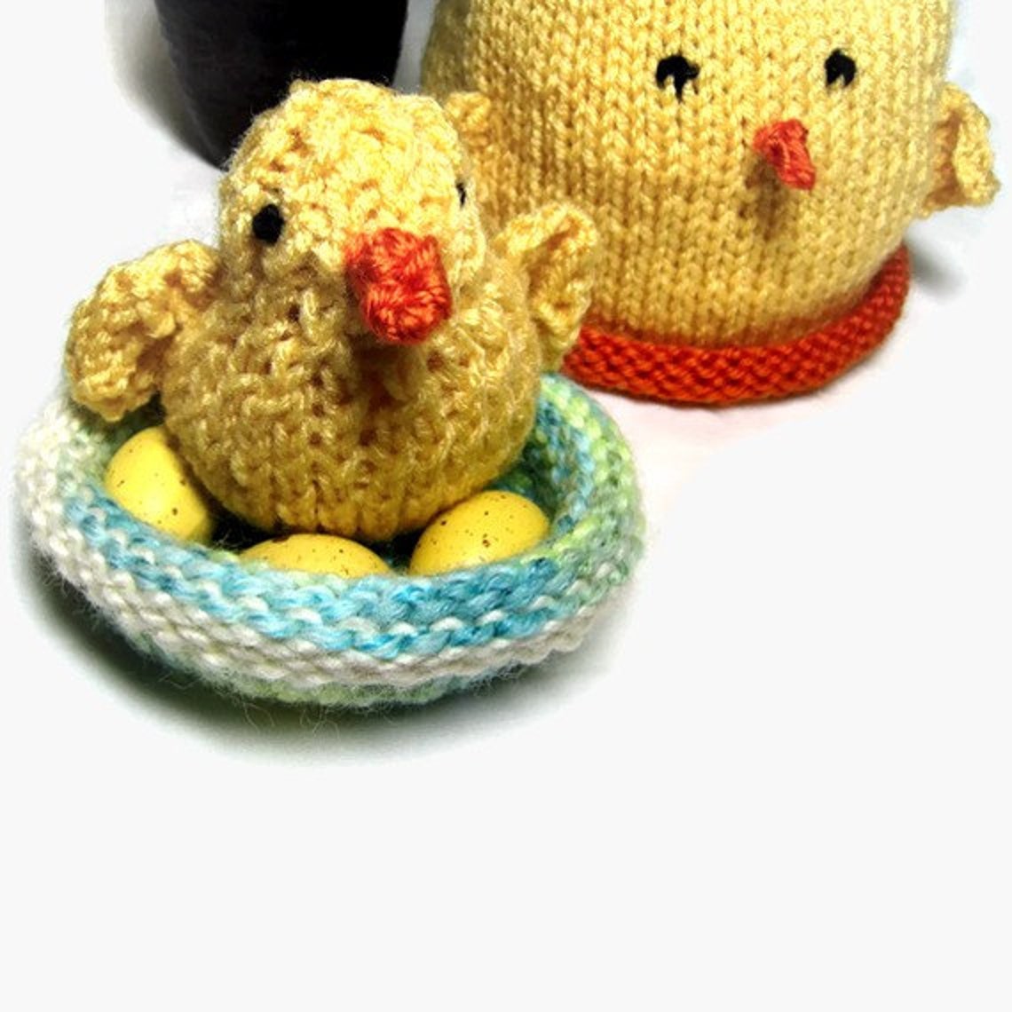 Knit Pattern- Chick Hat, Knit Baby Hat, Knit Pattern,beanie Chick Hat ...