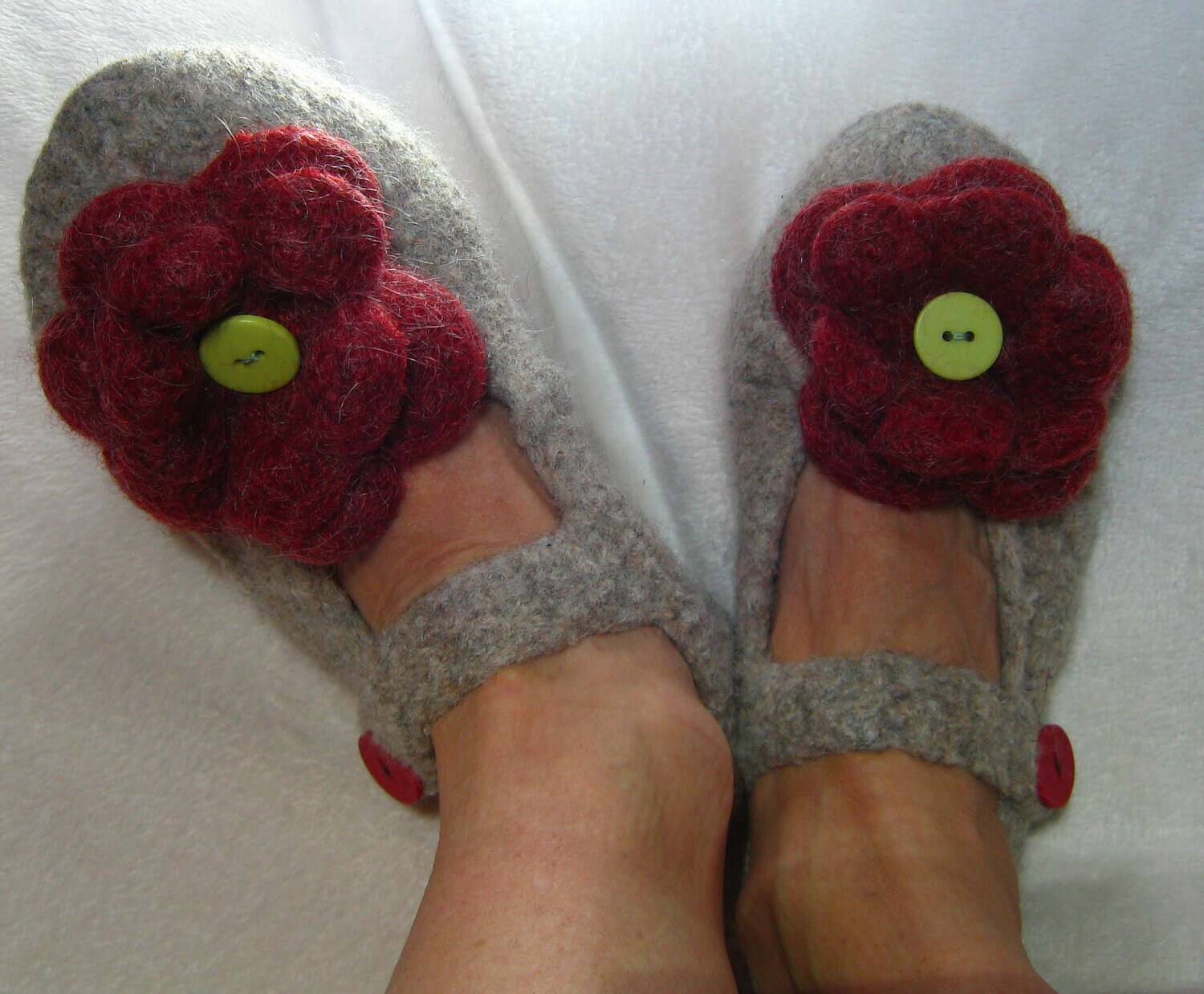 CROCHET PATTERN Felted Wool Mary Jane Slipper, Adult Slipper, Felted ...