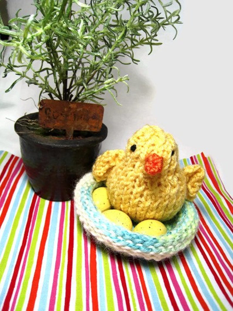 Knit Pattern- Chick Hat, Knit Baby Hat, Knit Pattern,beanie Chick Hat ...