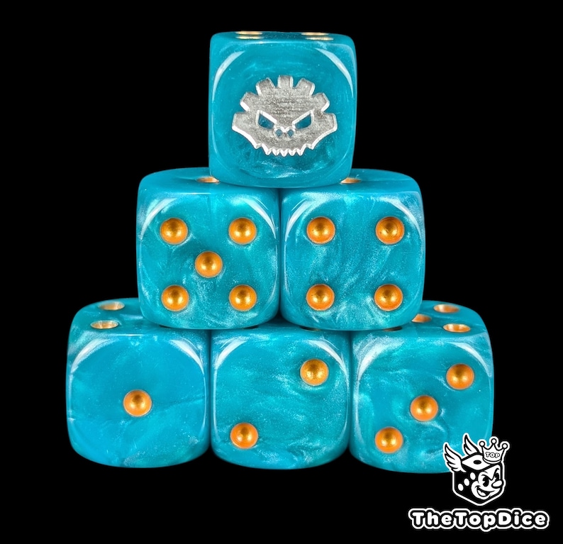 Ancient Blue Lizard Dice, Aztec Wargame D6 - Etsy UK