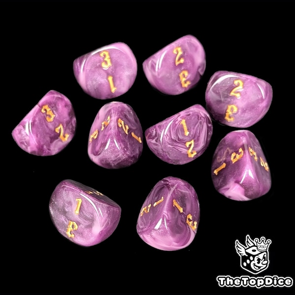 Three Sides Dice - Etsy