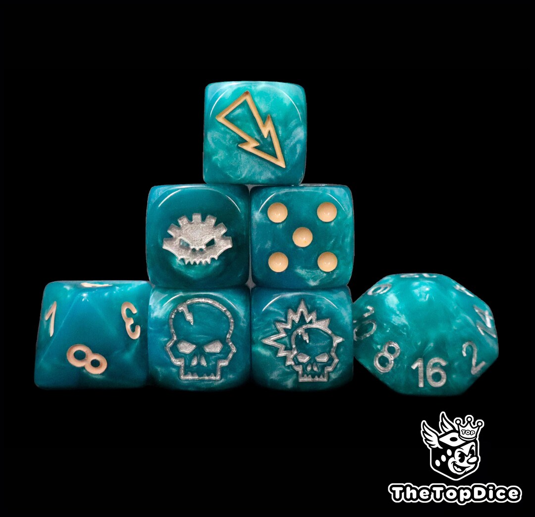 Lizard Dice Set Fantasy Football Dice for Tabletop Games, Block Dice ...