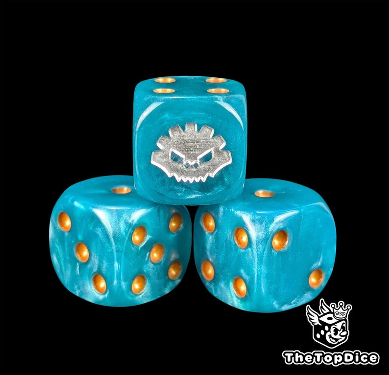 Ancient Blue Lizard Dice, Aztec Wargame D6 - Etsy UK