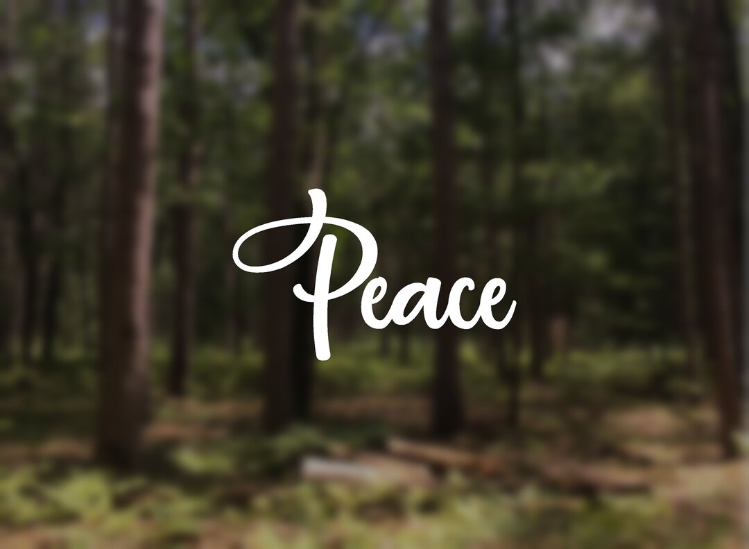 Peace Vinyl Decal or Sticker - Etsy