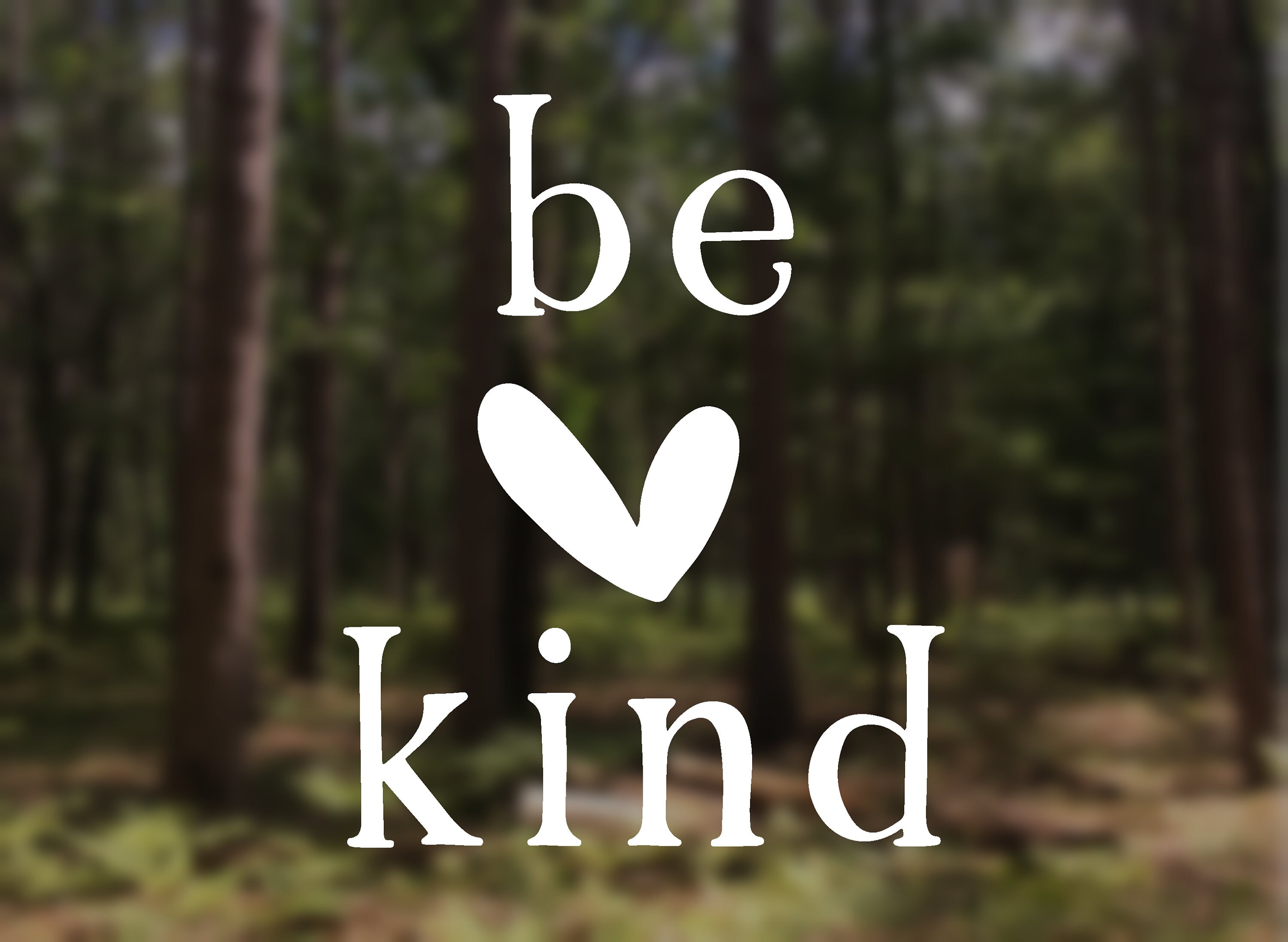 Be Kind With Heart Vinyl Decal Be Kind Vinyl Decal Car Ipad | Etsy