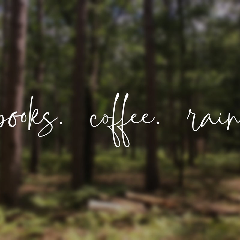 Coffee Books Rain - Etsy