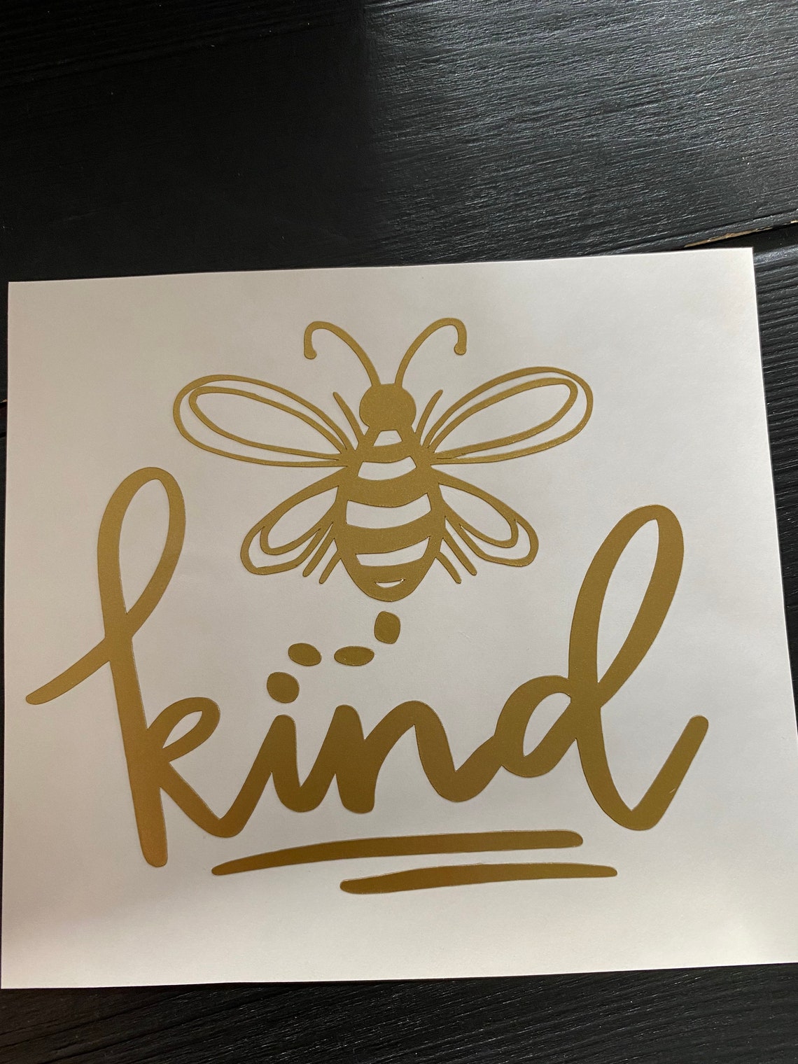 Bee Kind Car Bumper Vinyl Decal or Sticker Be Kind Car Decal | Etsy