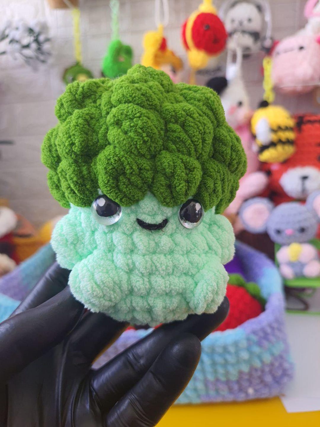 Amigurumi Kawaii Handmade Broccoli Doll – Cute Soft Stuffed Toy ...