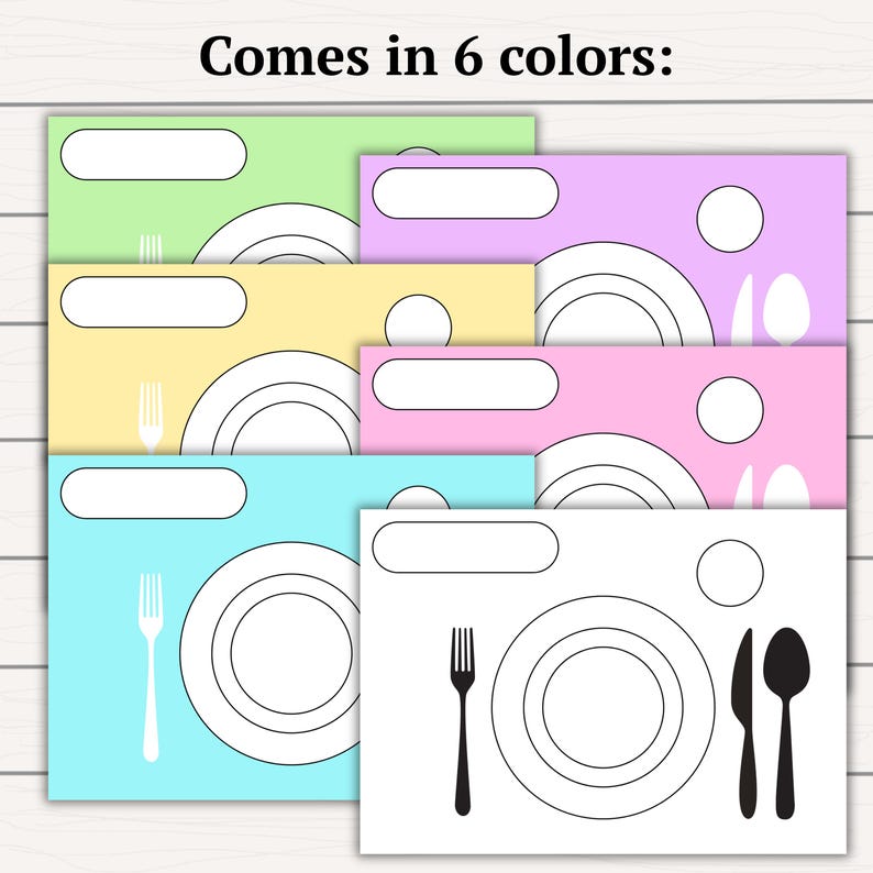 Montessori Placemat Printable, Table Setting Placemat, Placemat for ...
