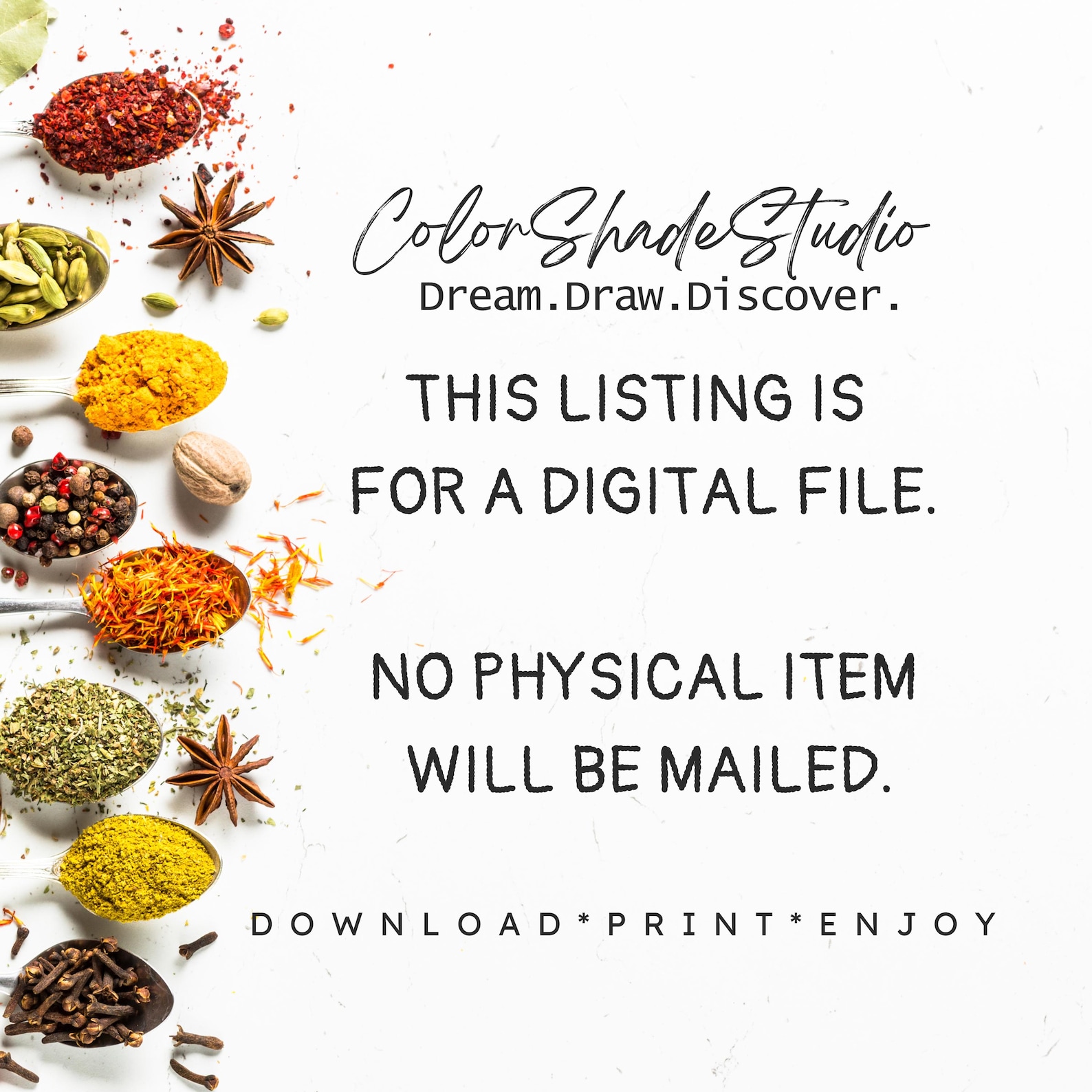 Printable Spice Jar Label Template: Modern Minimalist Kitchen Storage ...
