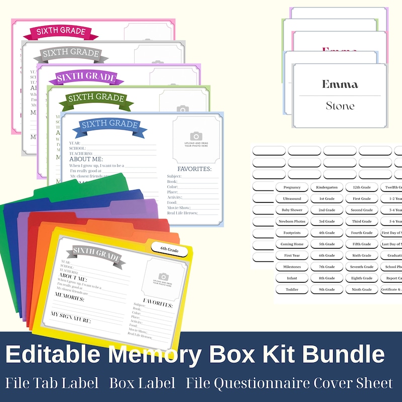 School Memory Box - Etsy