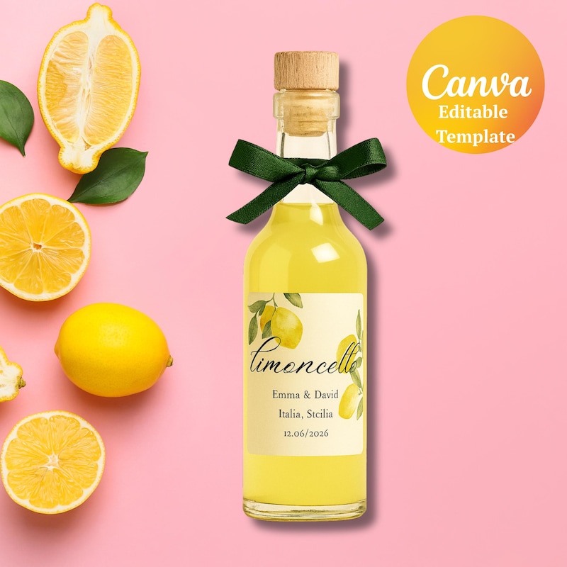 Limoncello Labels - Etsy