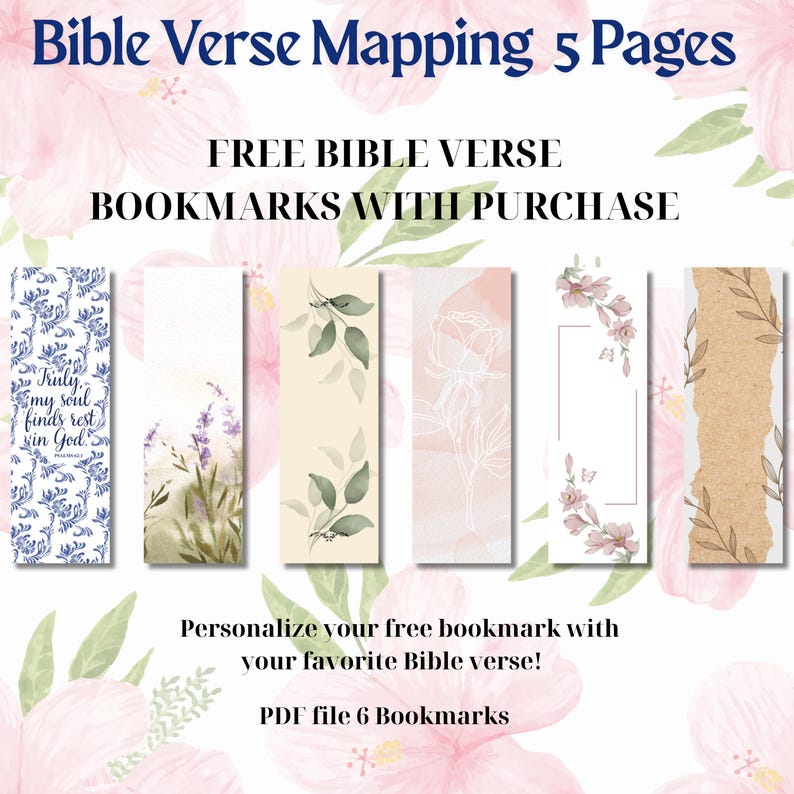 Bible Verse Mapping Template, Bible Study Guide (digital Download) - Etsy