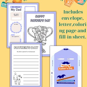 All About My Dad Printable: Father's Day Coloring Page (PDF) - Etsy