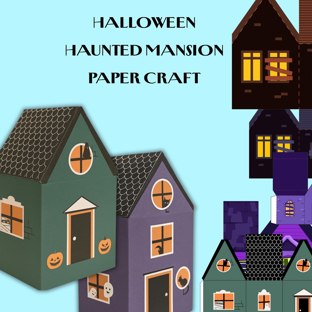 Halloween Haunted Mansion Paper Craft, DIY Amazing Halloween Decoration ...