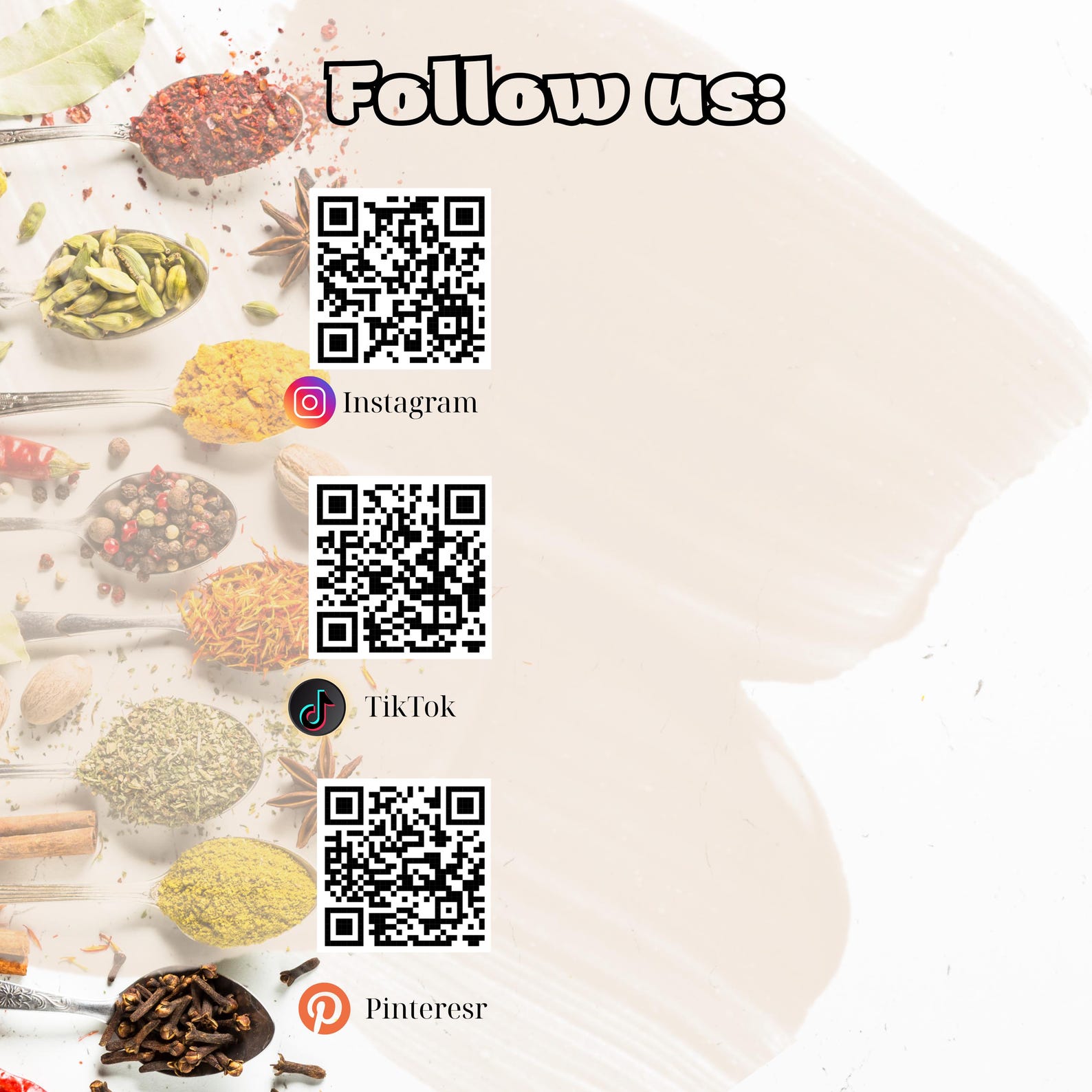 Printable Spice Jar Labels: Modern Serif Template (digital Download) - Etsy