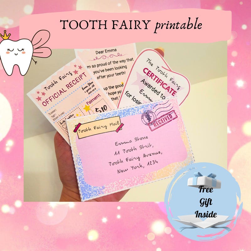 Tiny Tooth Fairy Letter - Etsy