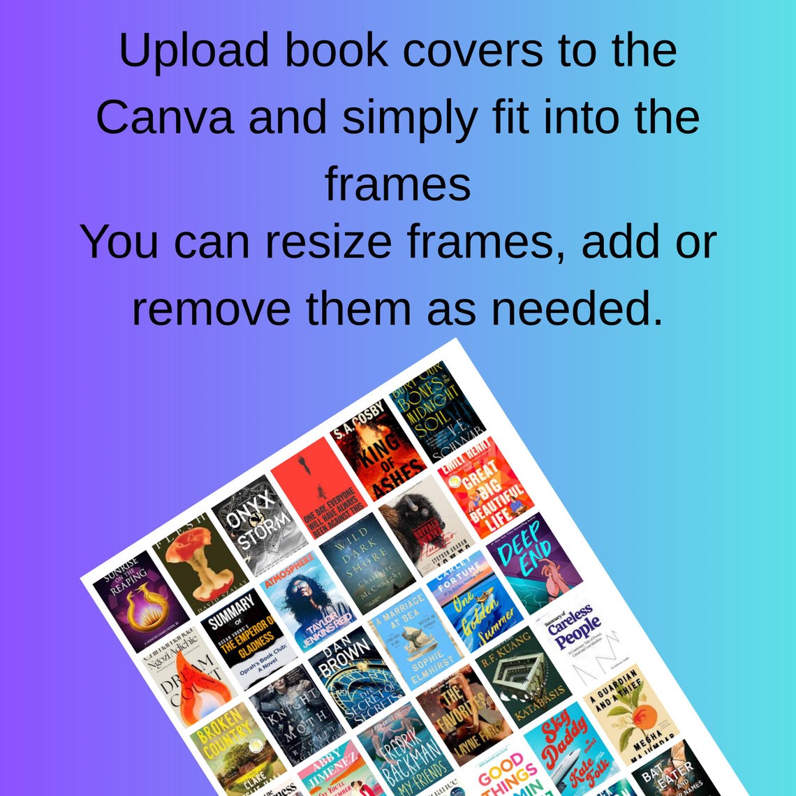 Mini Book Cover Templates, DIY Editable Canva Layouts (US Letter) - Etsy