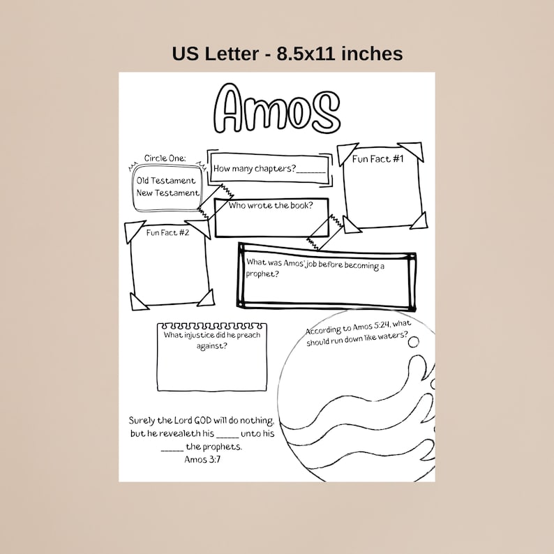Printable Bible Study Worksheets, Book Summaries (PDF Download) - Etsy