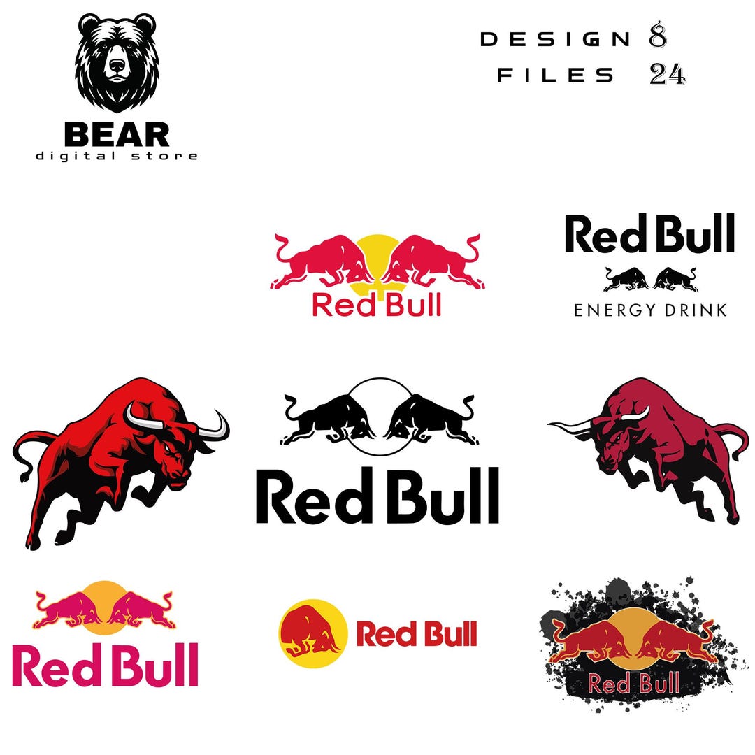 Redbull Svg Sticker / Png / Digital Print Pdf Bundle Shirt Design / T ...