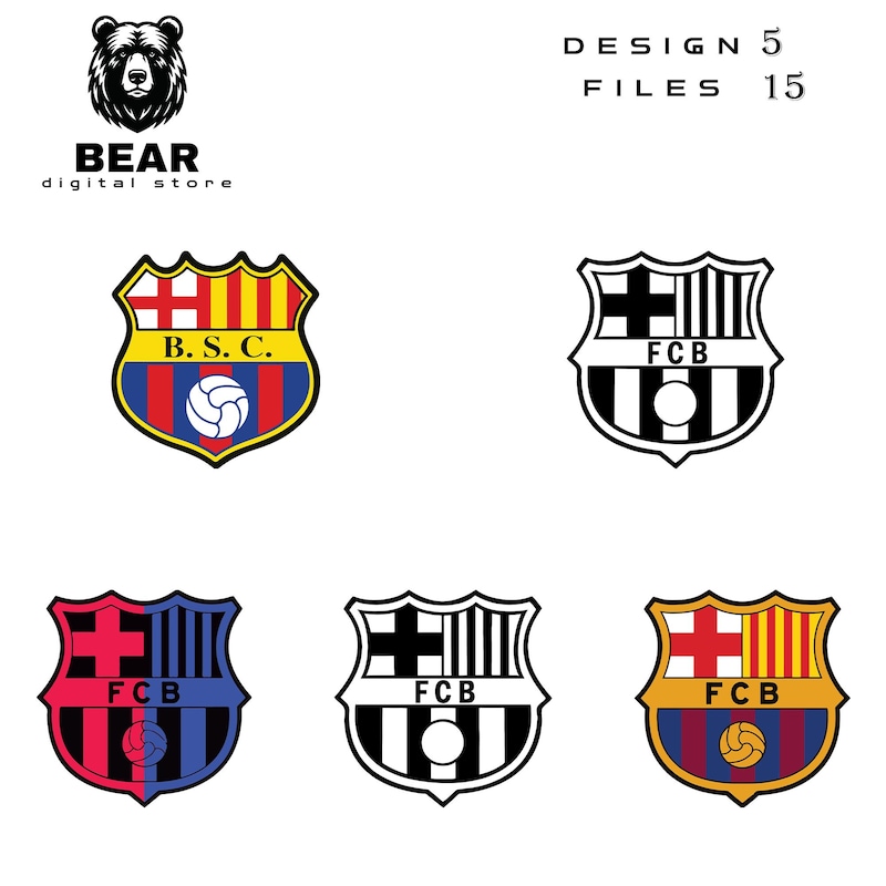 Fc Barcelona Stickers - Etsy