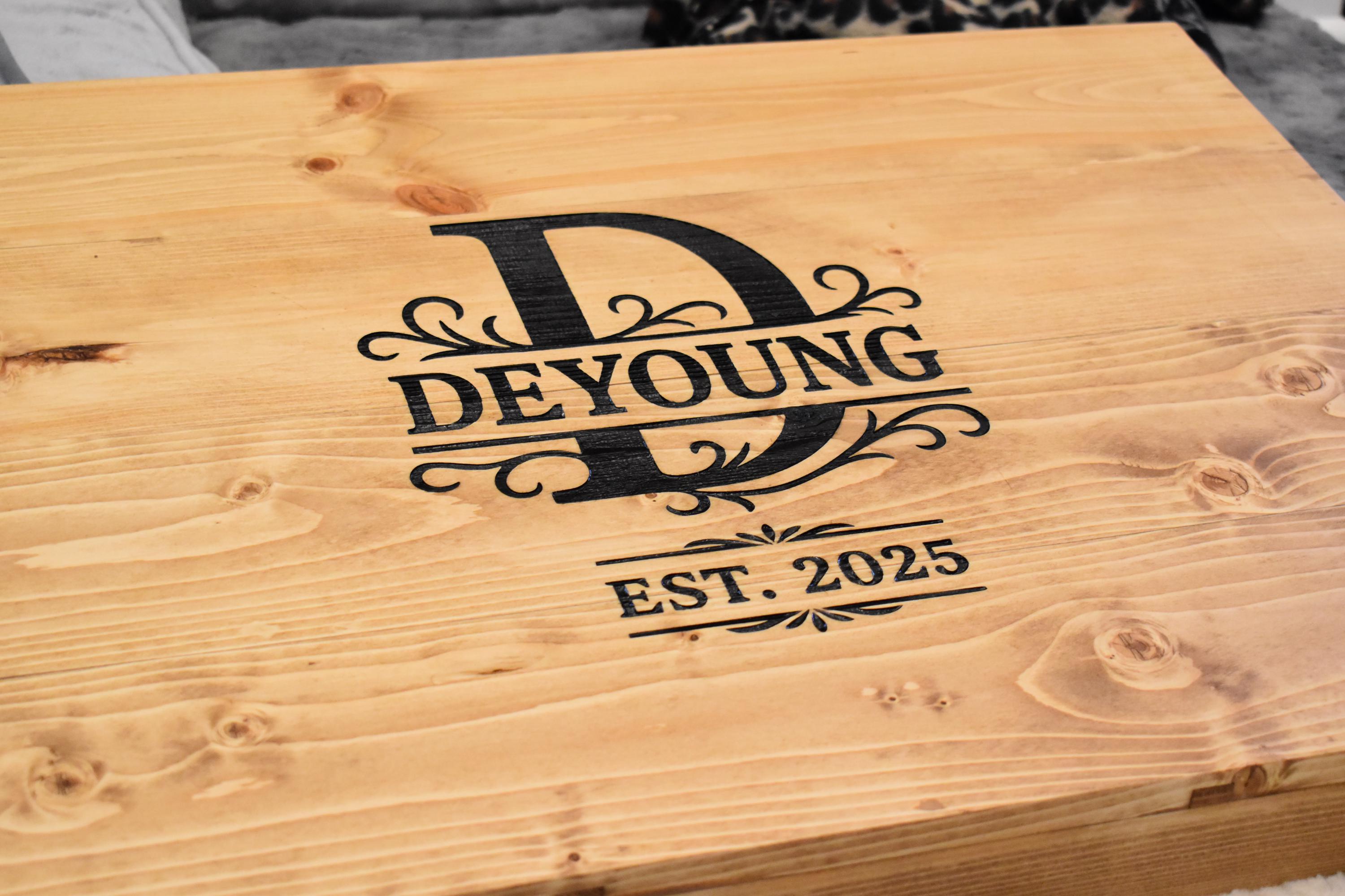 Handmade Personalized Wood Stove Top Cover | Custom Noodle Board ...