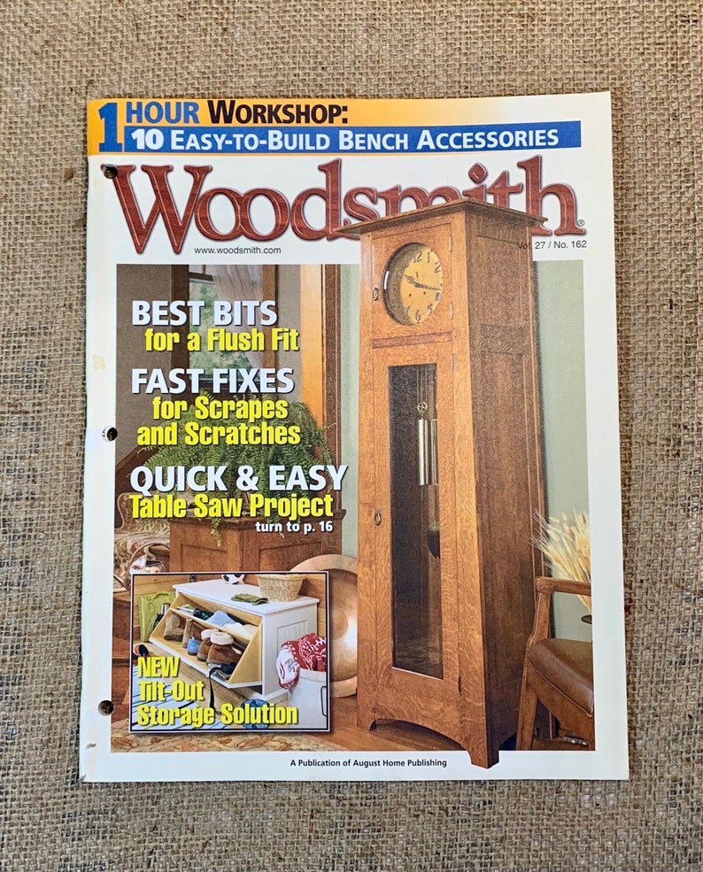 Woodsmith Wood Working Plans Carpentry Instructions Clock Chest ...