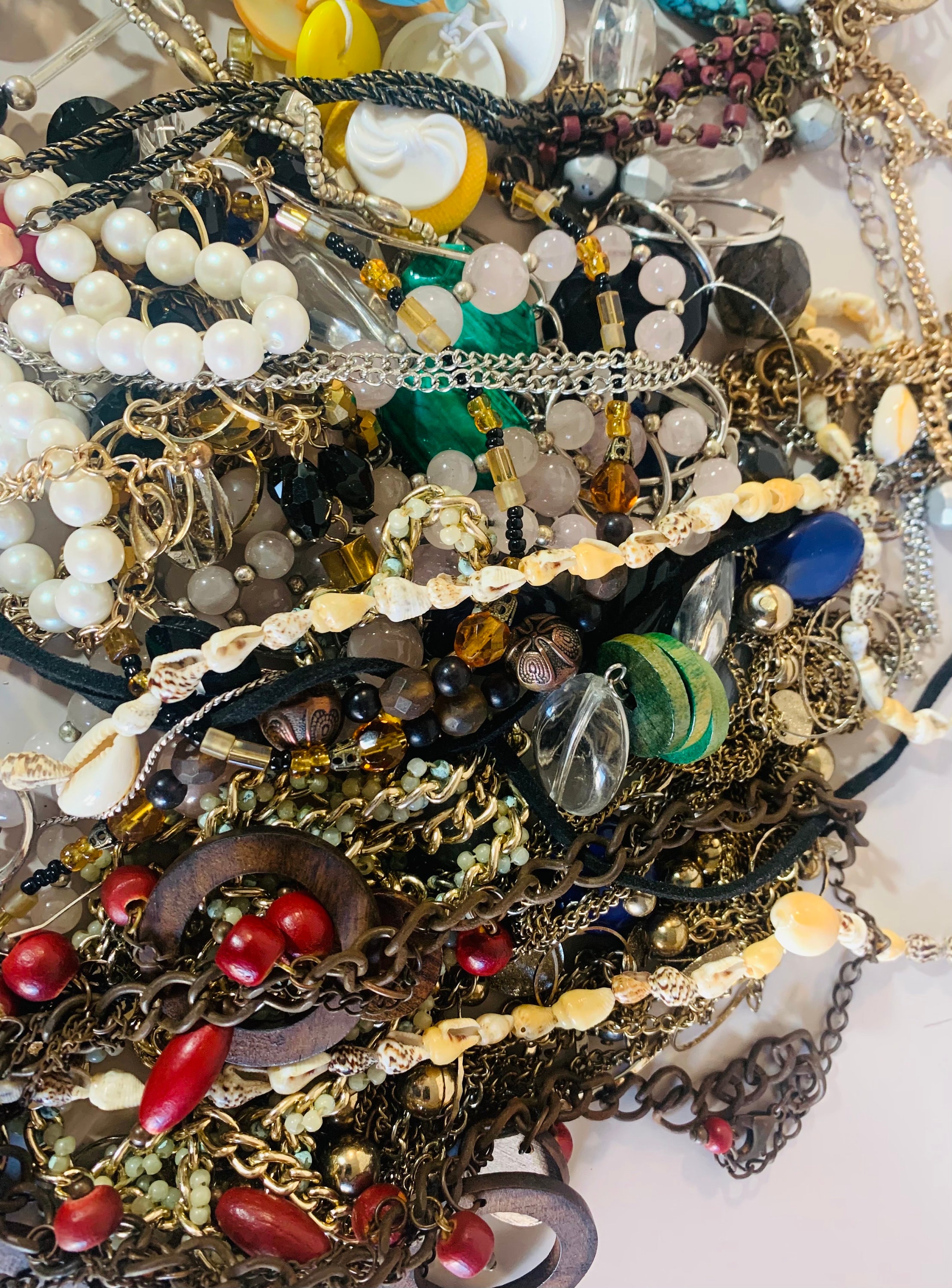 Junk Jewelry Beads Chains Charms Broken Costume Jewelry for - Etsy