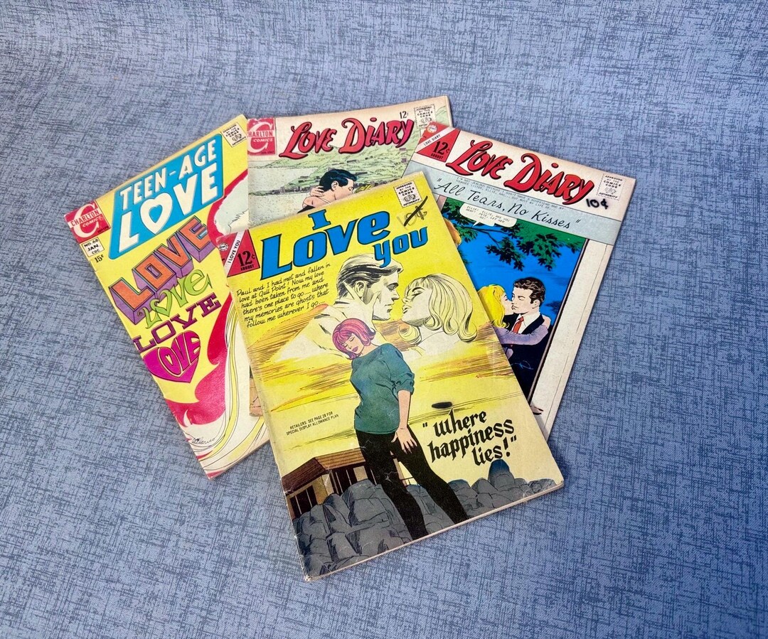 Charlton Comics Love Diary Comic Books 1960s / Set of Four - Etsy