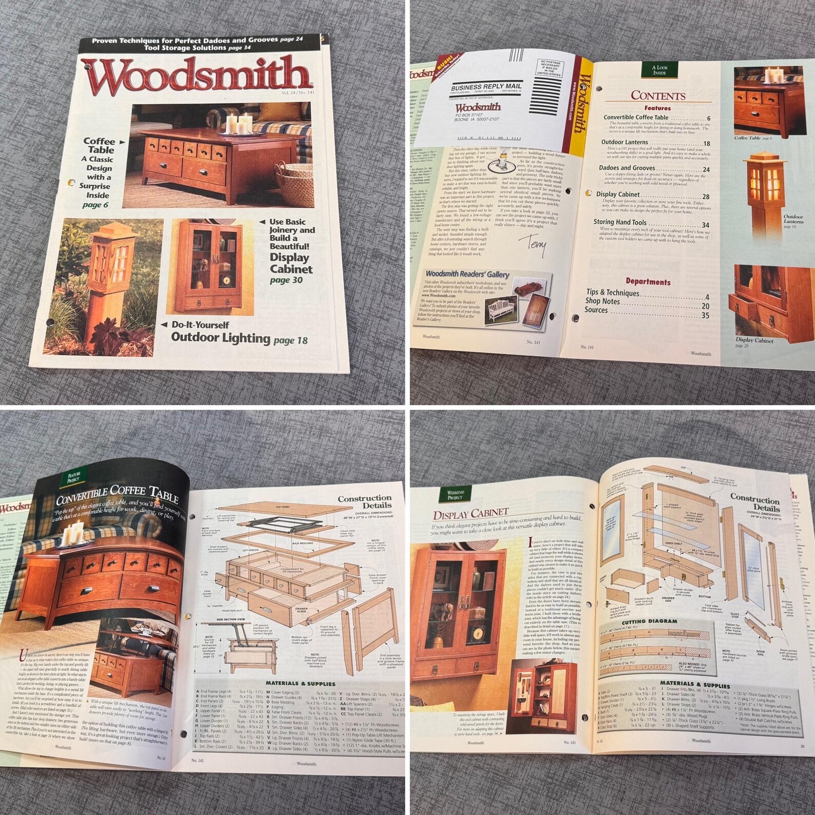 Woodsmith Magazines Carpentry Instructions Wood Furniture DIY / Price ...