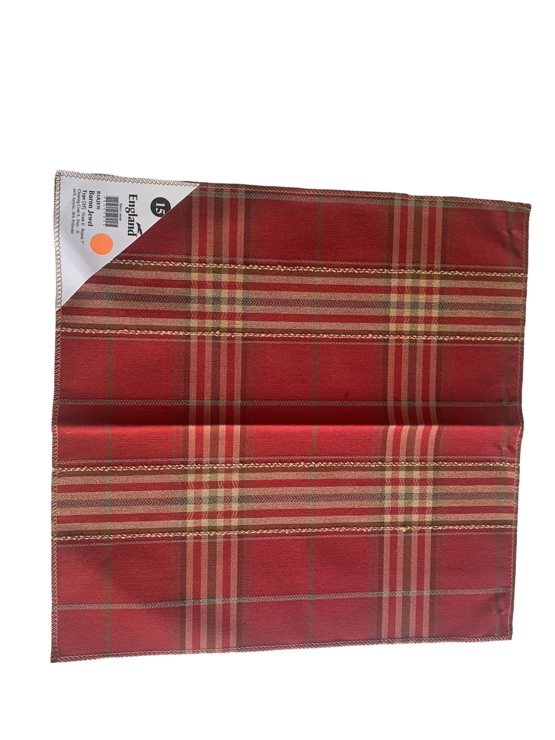 Plaid Upholstery Fabric Samples Polyester Lightweight Three - Etsy