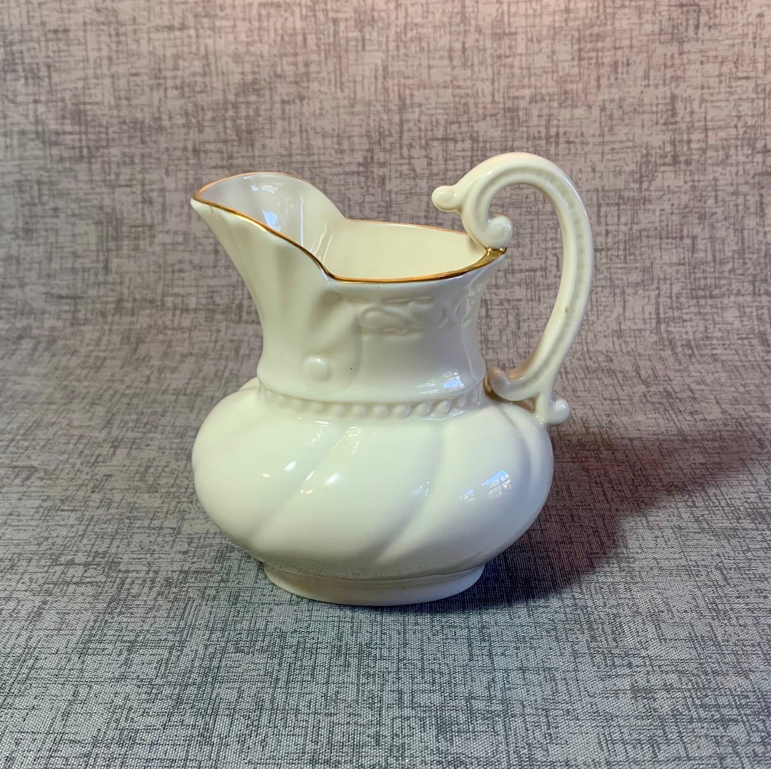 Lenox Creamer Small Pitcher Ivory With Gold Trim - Etsy