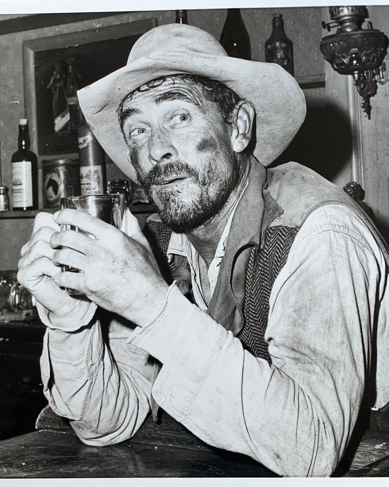 Festus Gunsmoke Black and White Photograph 1960s Tv/celebrity 60s Wall ...