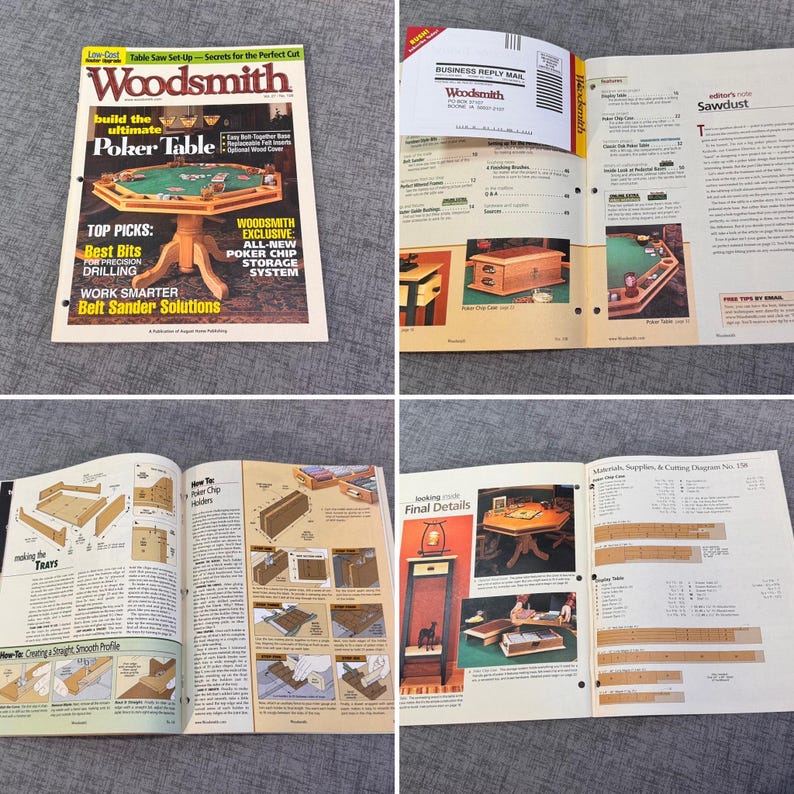 Woodsmith Magazines Carpentry Instructions Wood Furniture DIY / Price ...