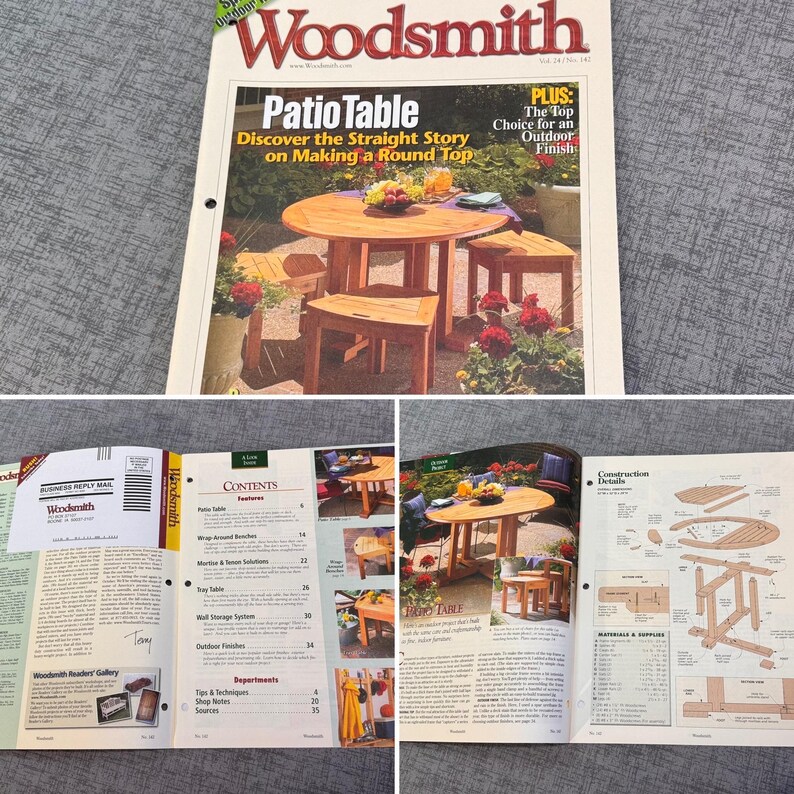 Woodsmith Magazines Carpentry Instructions Wood Furniture DIY / Price ...