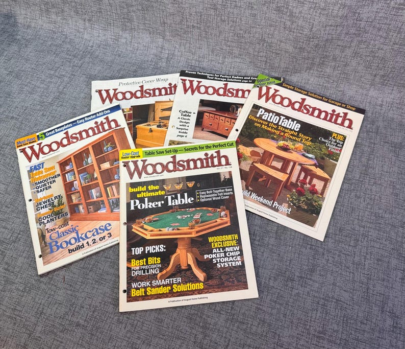 Woodsmith Magazines Carpentry Instructions Wood Furniture DIY / Price ...
