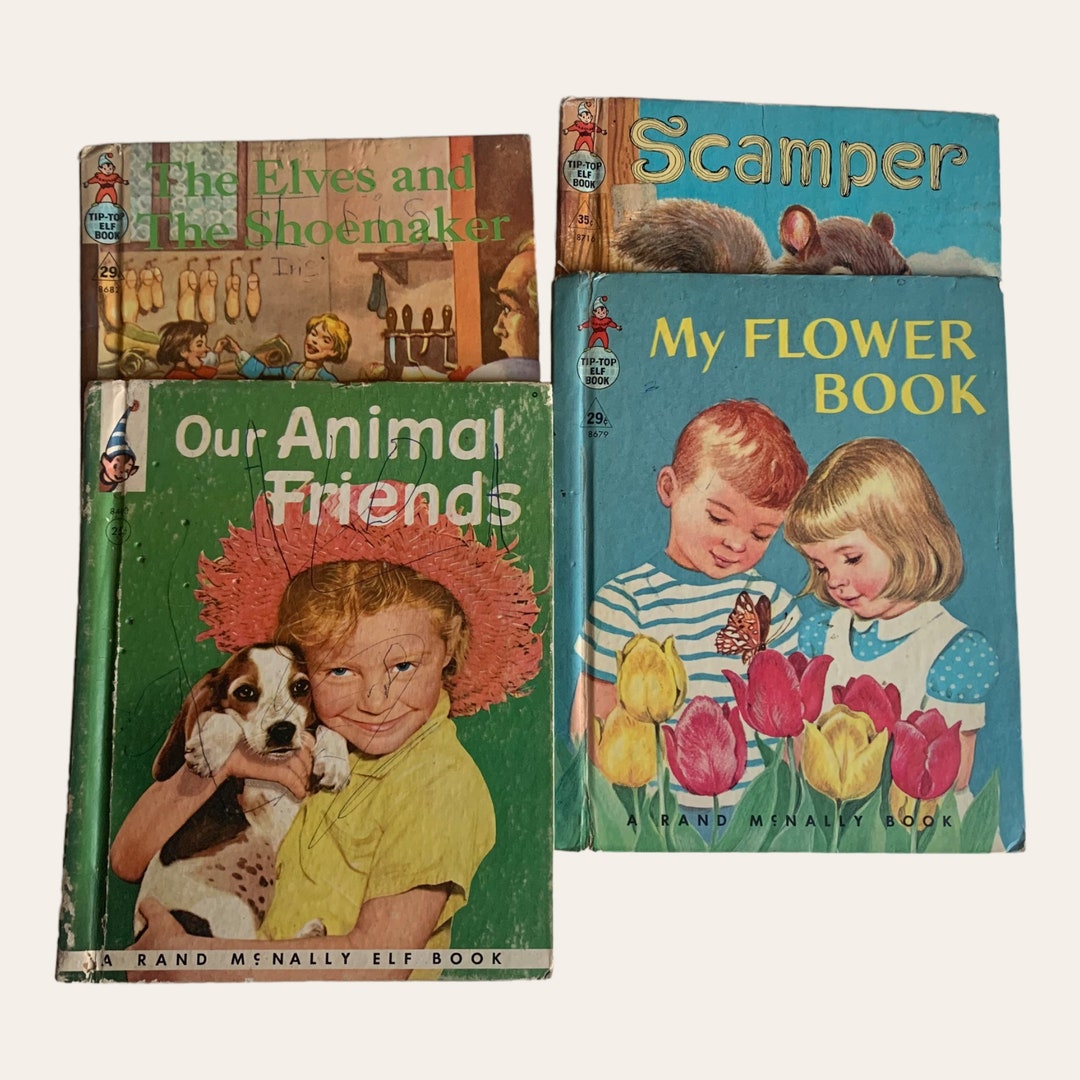 Children's Books Set of Four Vintage Tip Top Elf Books Project Books ...