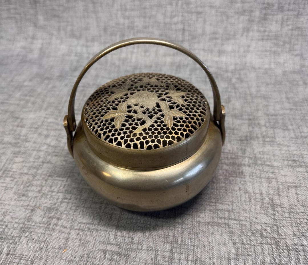 Chinese Hand Warmer Antique Brass - Etsy